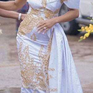 White George Dress, Bridal Outfit,traditional Clothing, Bridal Dress ...