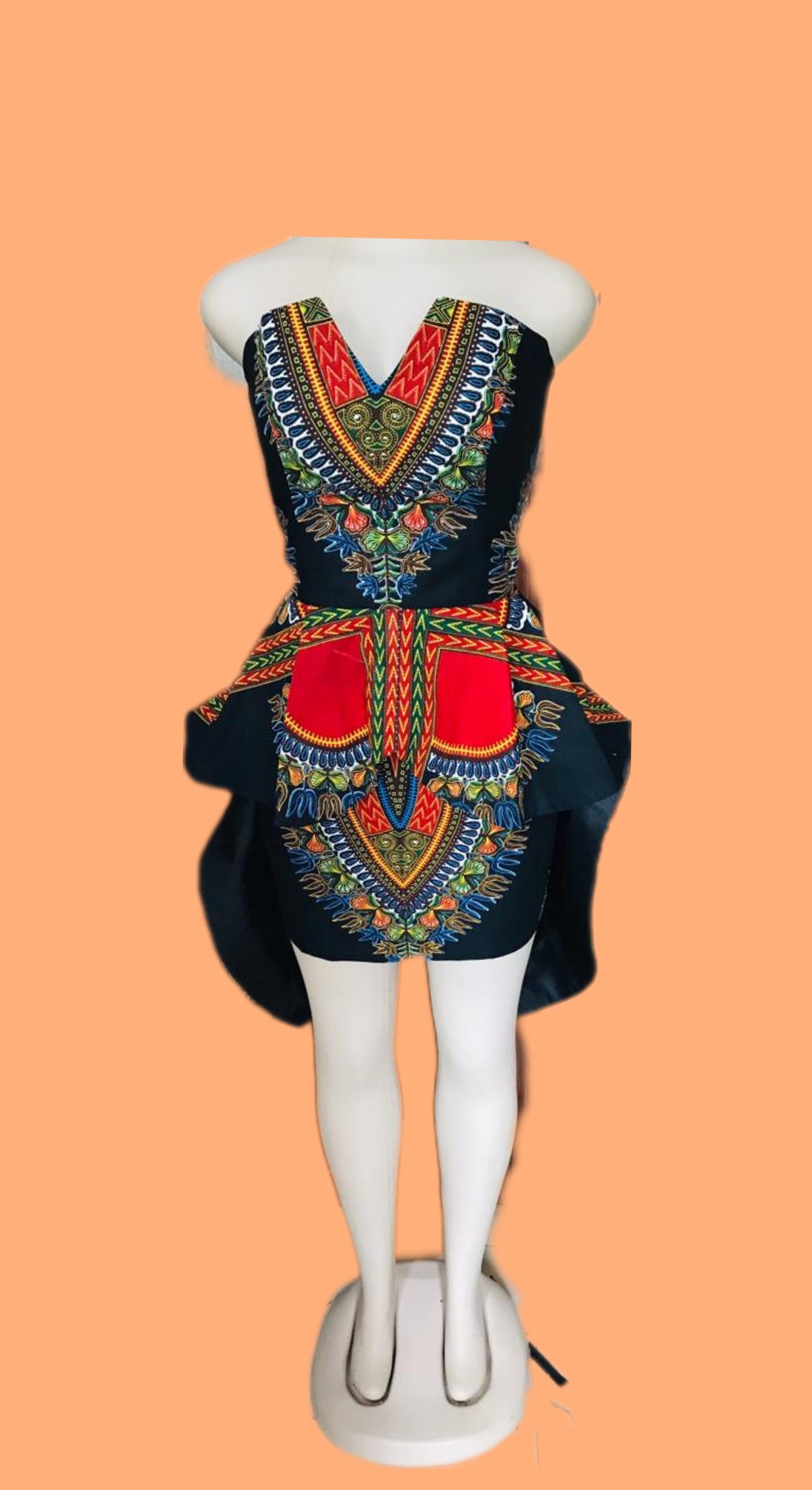 Angelina Print Midi Dress, Angelina Fabric, African Clothing, African ...
