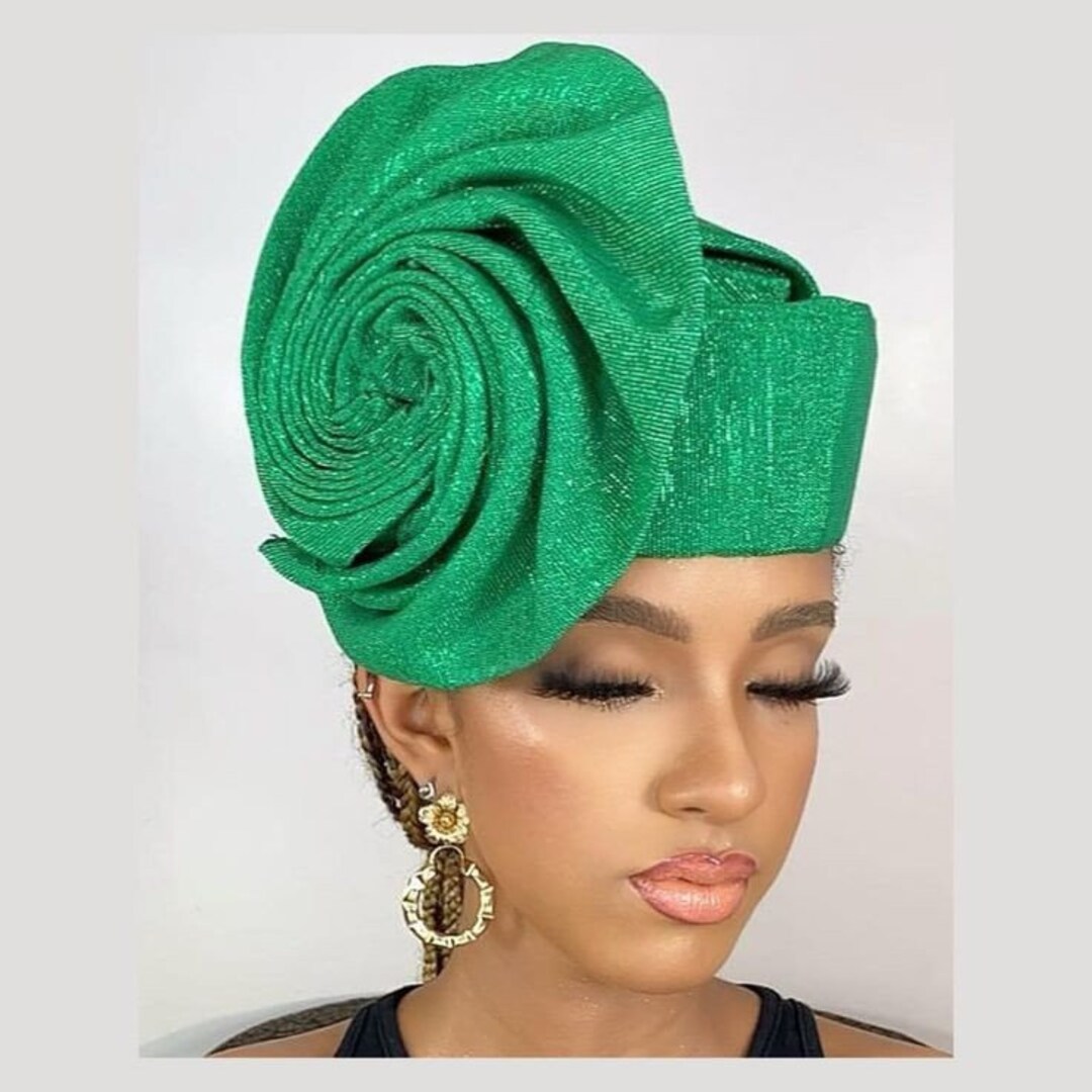 African Headwrap, Aso Oke Autogele, Women Accessories, Bridal ...