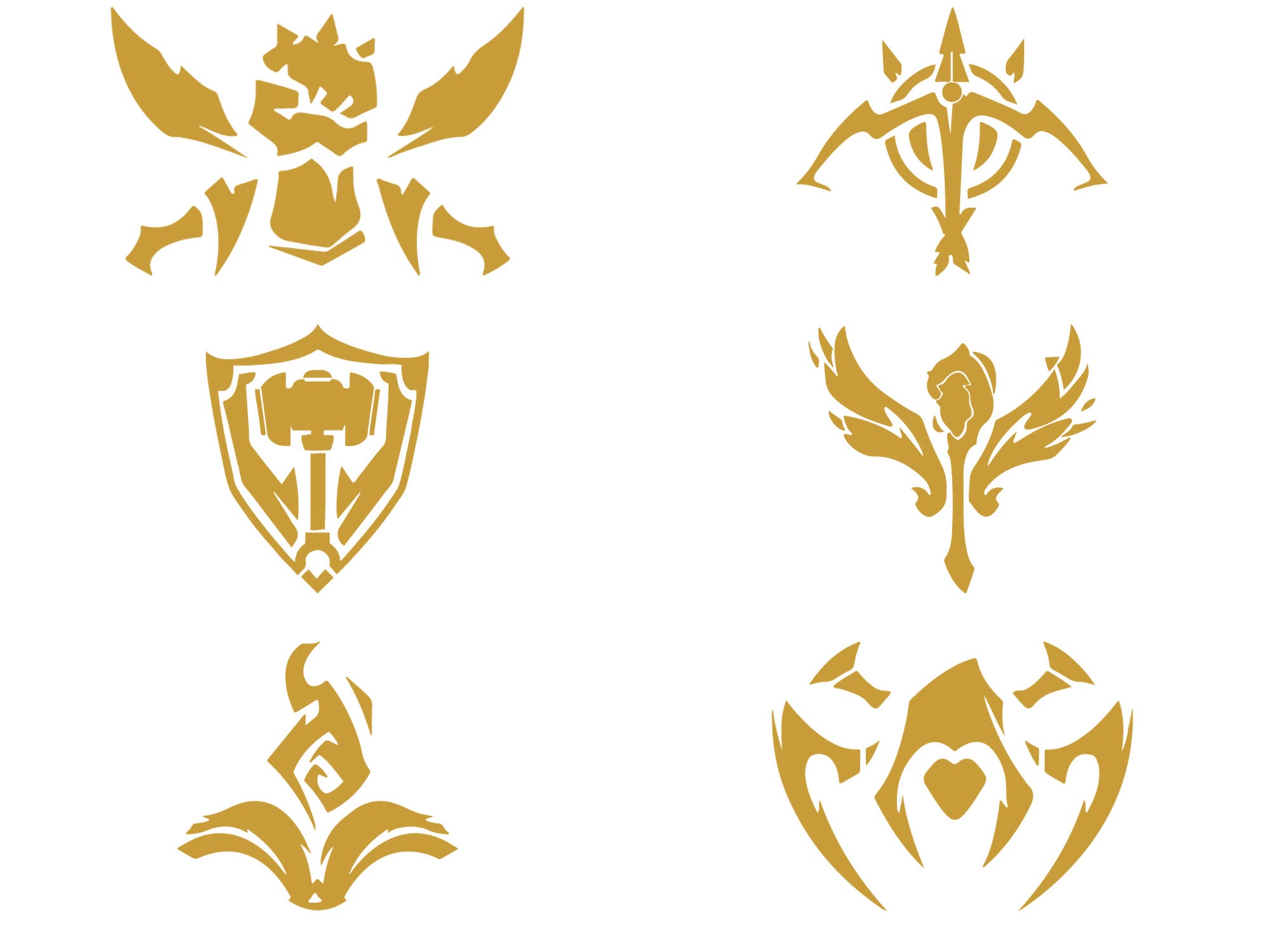League of Legends Role Icon Pack Svg League of Legends - Etsy