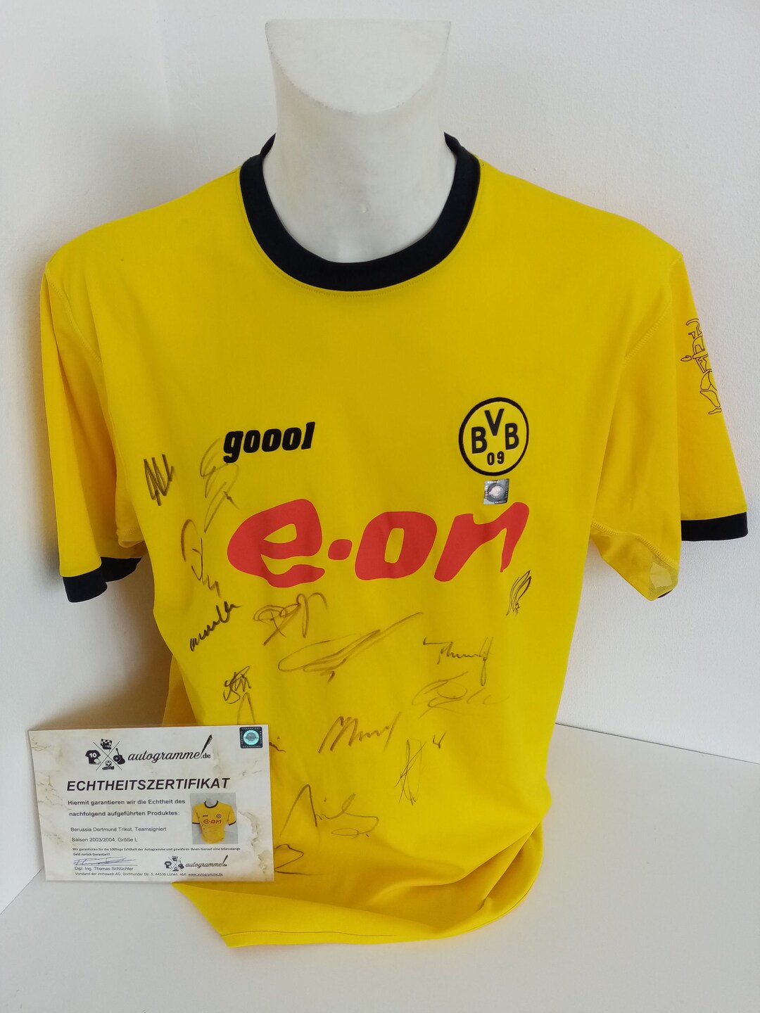 BVB Jersey 03/04 Team Signed Borussia Dortmund Autograph Signature ...