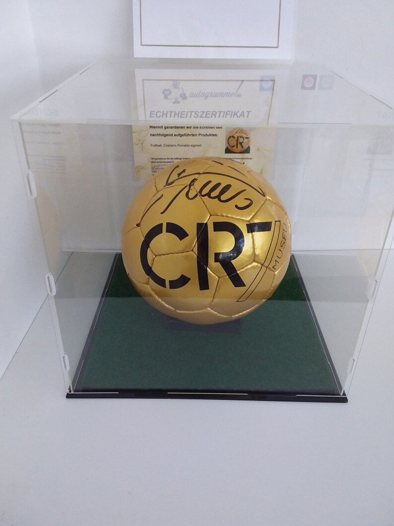 Football Cristiano Ronaldo Signed Portugal Football Real Madrid ...