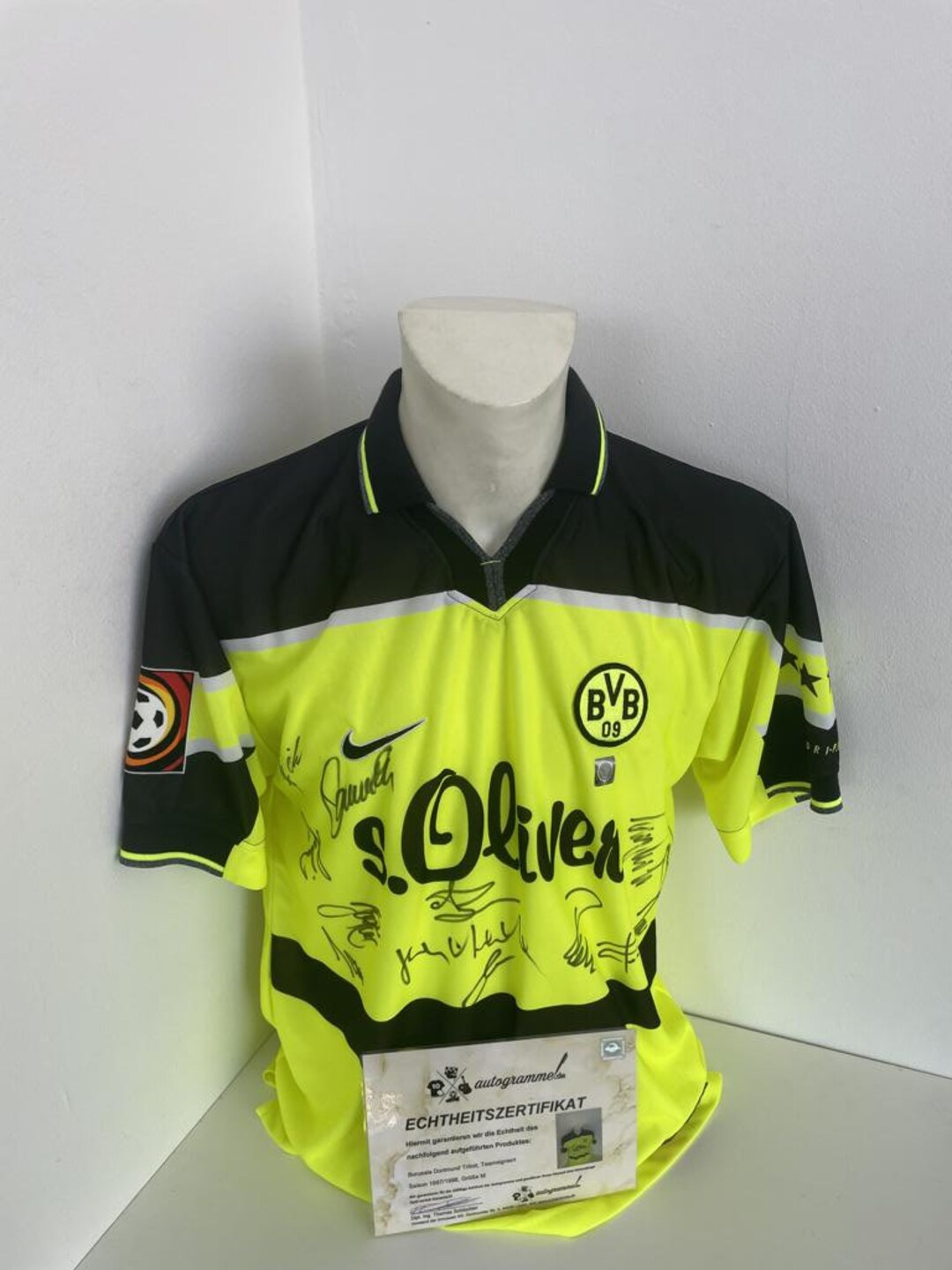 BVB Jersey 1997/1998 Team Signed Borussia Dortmund Autograph Signature ...