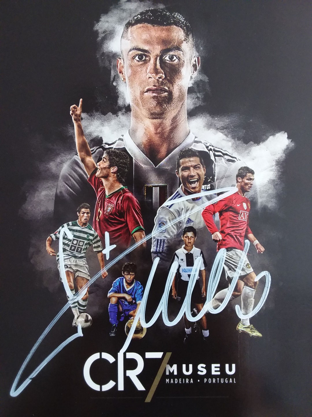 Glossy Picture Cristiano Ronaldo Signed 29.5 X 21 Cm Real - Etsy