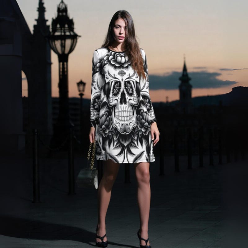 Day of the Dead Dress - Etsy