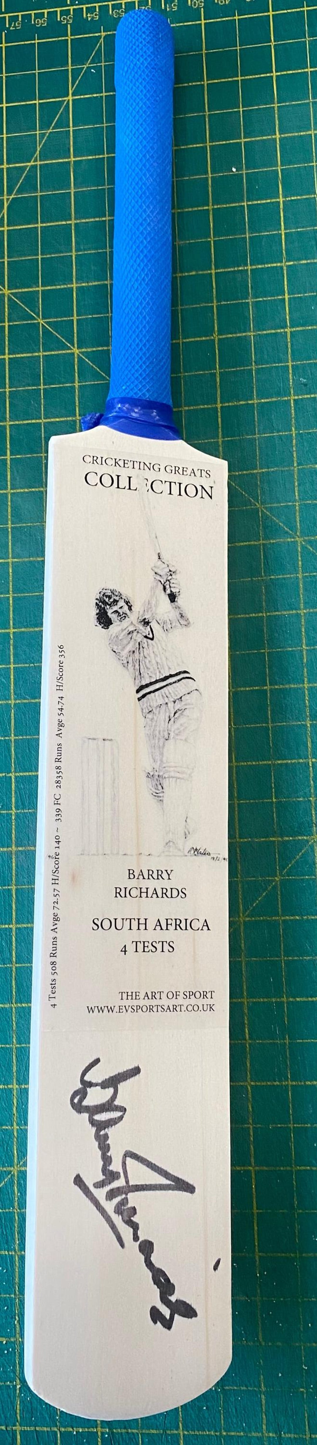 Cricket Barry Richards Personally Signed Mini Cricket Bat - Etsy