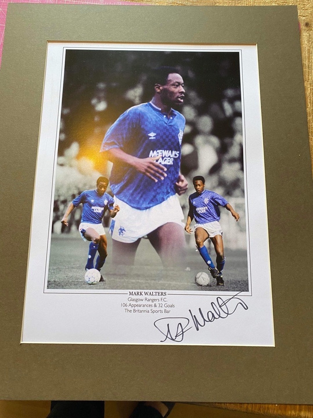 Rangers Legend Mark Walters Personally Signed Limited Edition Print - Etsy
