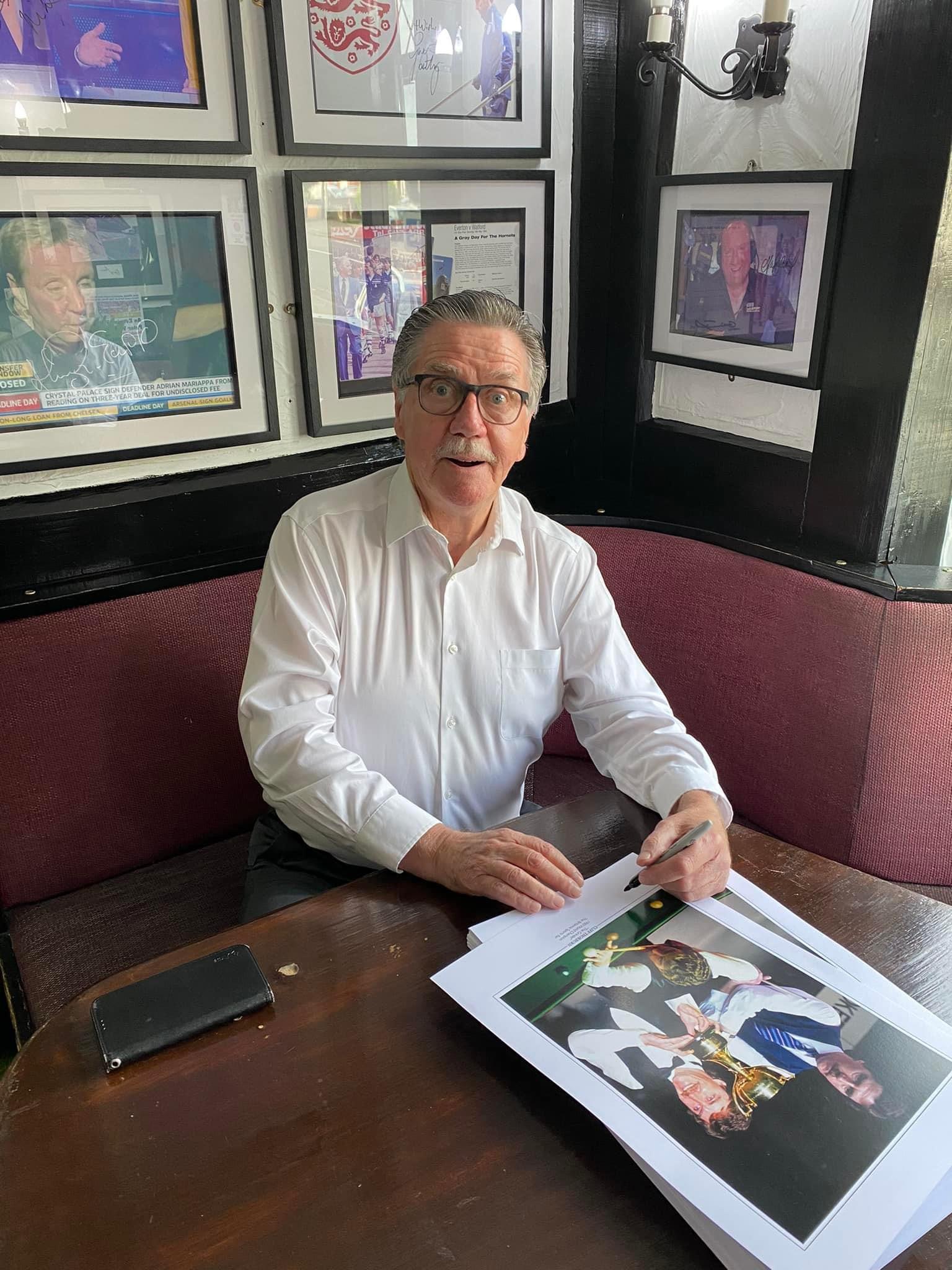 Snooker Legend Cliff Thorburn Personally Signed Limited Edition Print ...