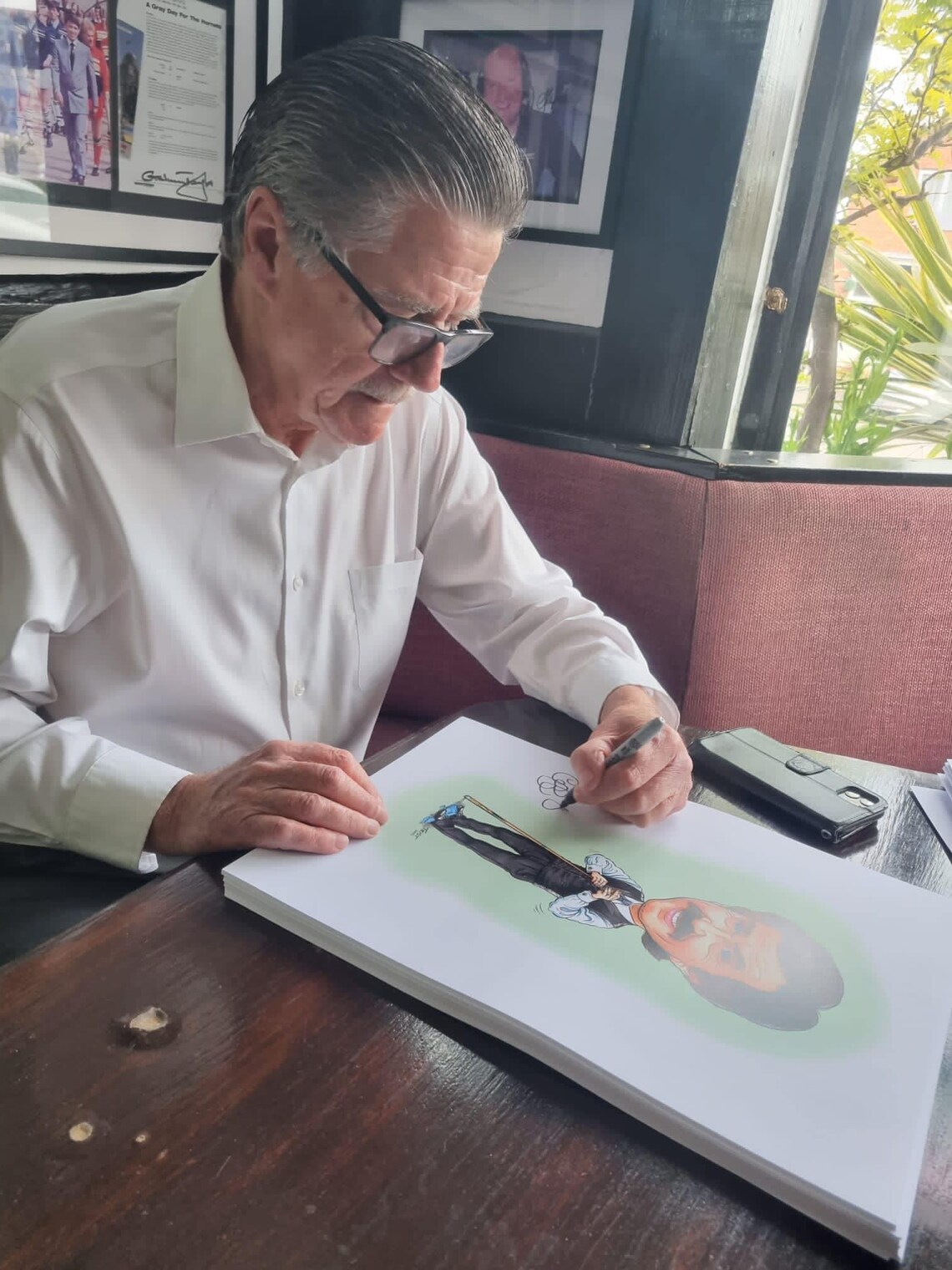 Snooker Legend Cliff Thorburn Personally Signed Limited Edition Print ...