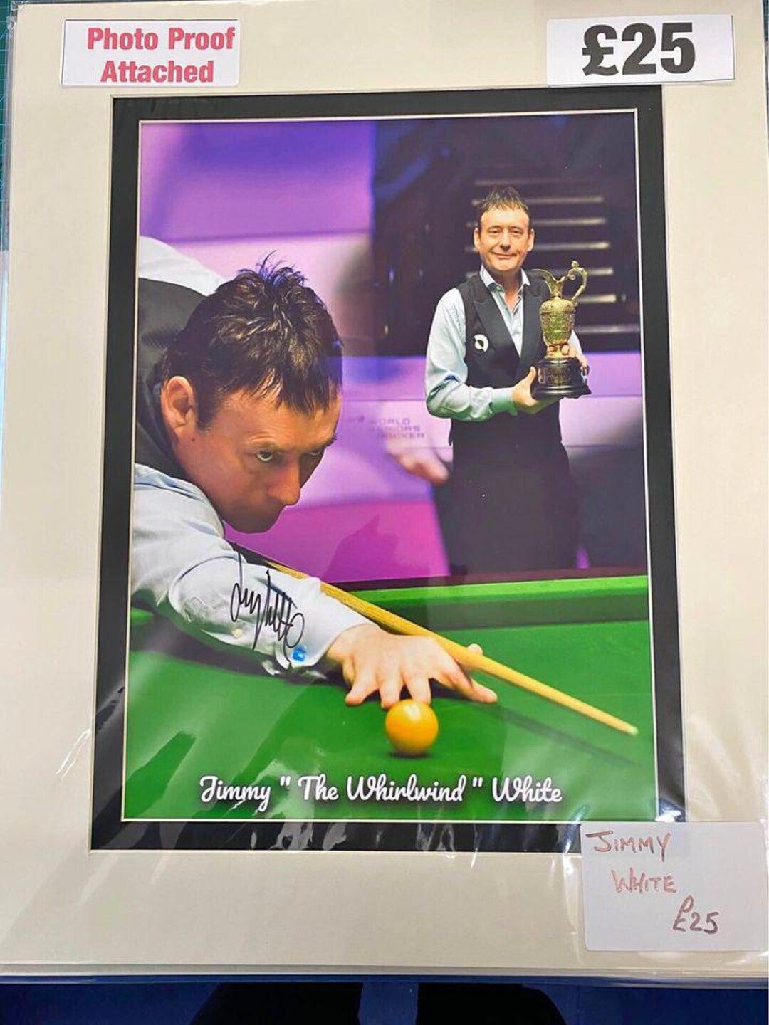 Snooker Legend Jimmy White Personally Signed Limited Edition Print - Etsy