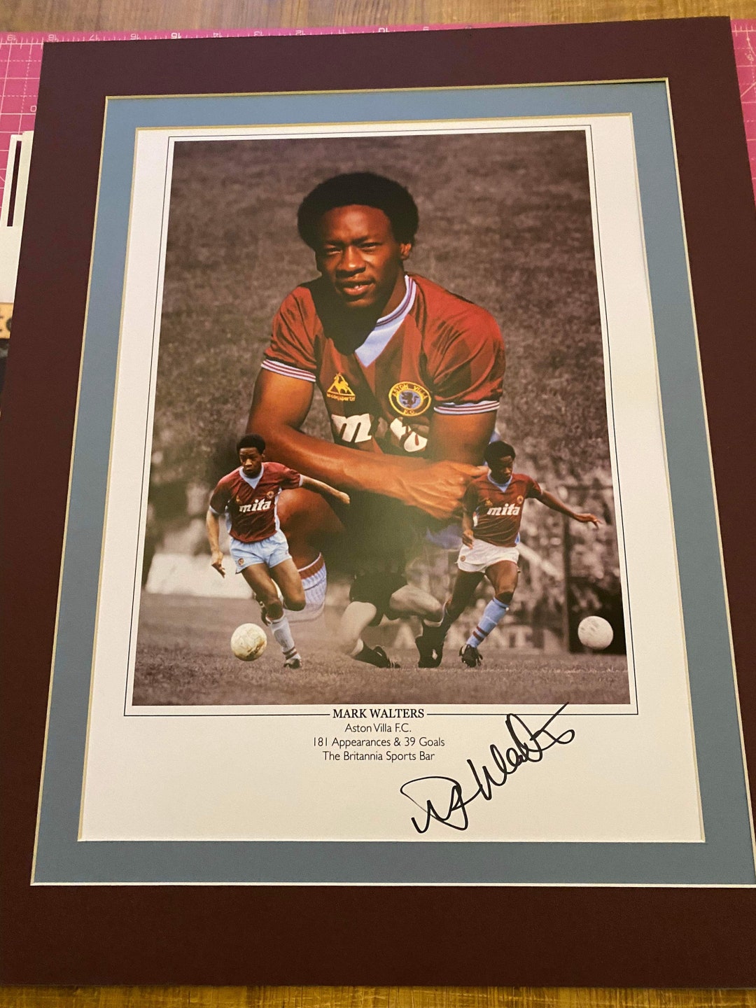 Aston Villa Mark Walters Personally Signed Limited Edition Print - Etsy