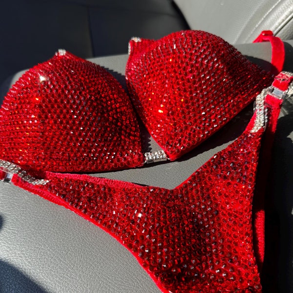 Rhinestone Bikini - Etsy