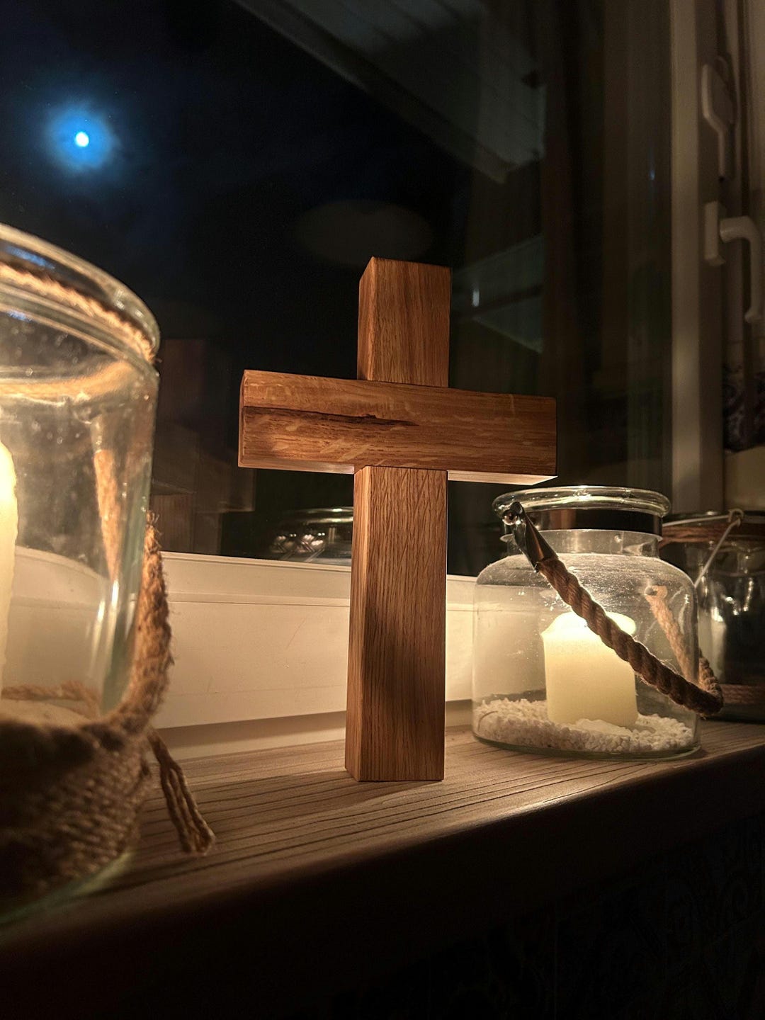 Cross, Wooden Cross Oak, Decoration, Symbol, Oak Cross (various Sizes ...