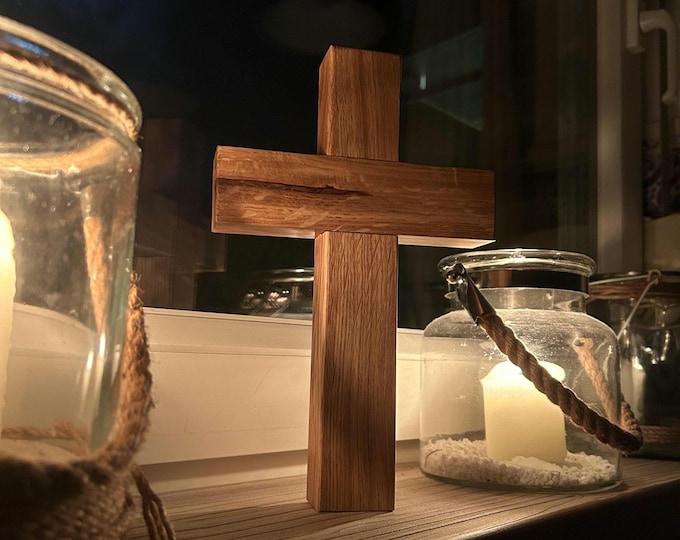 Wooden Oak Wall Cross (multiple Sizes and Colors) - Etsy