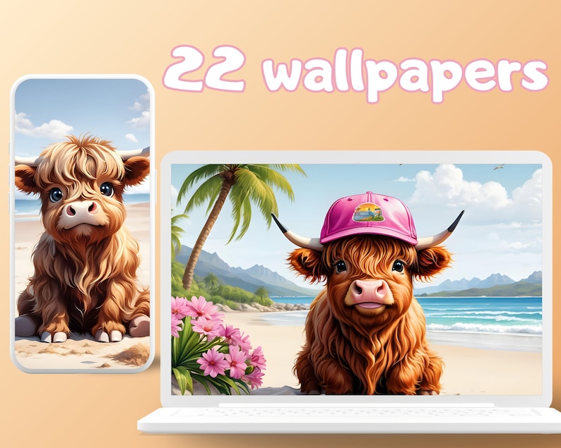 Highland Cow 4k Desktop Wallpaper Laptop Wallpaper Cute Phone Wallpaper ...