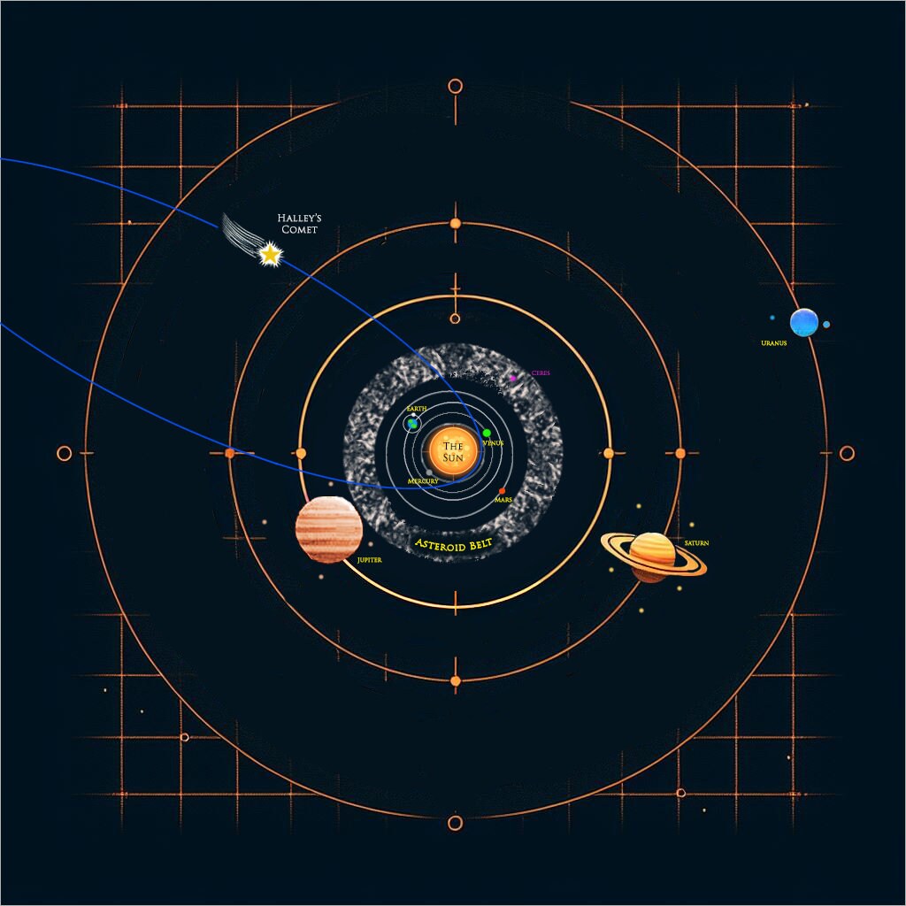Solar System Poster - Etsy