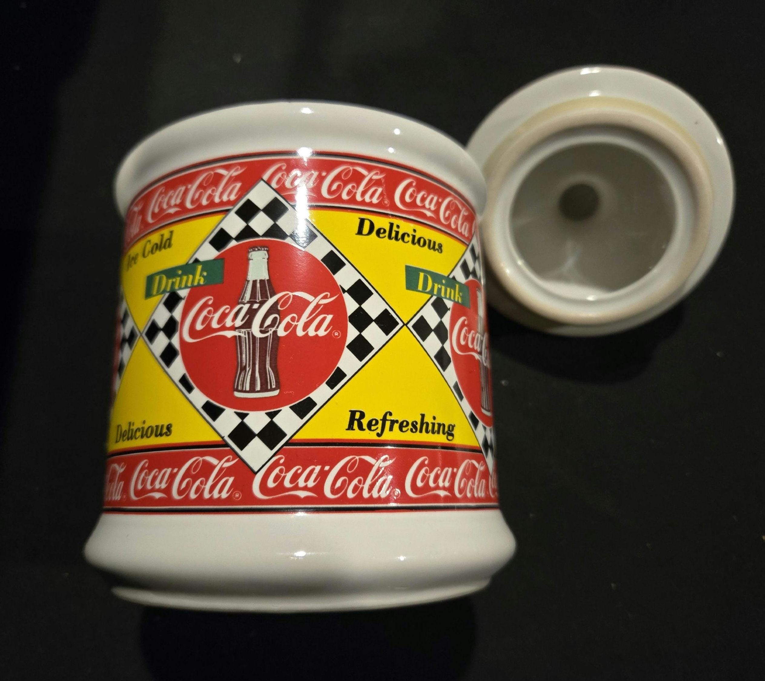 Small Coca-cola Ceramic Style Cookie Jar - Etsy