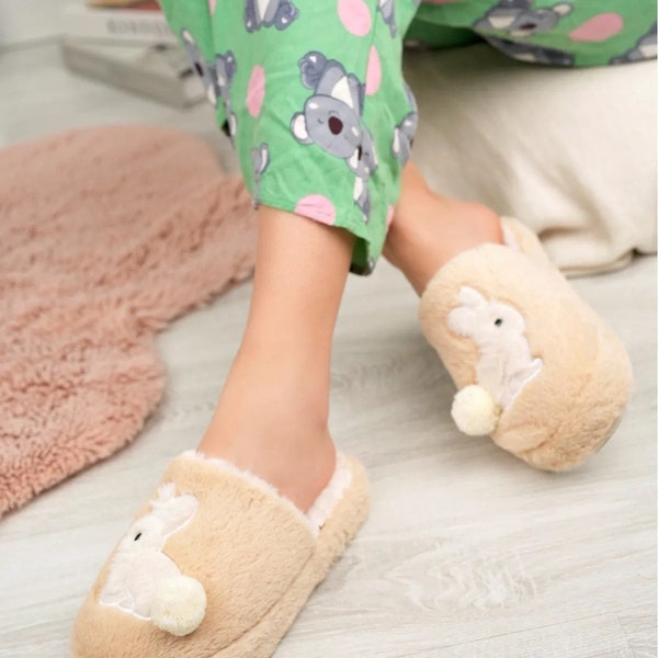 Rabbit Slippers - Etsy
