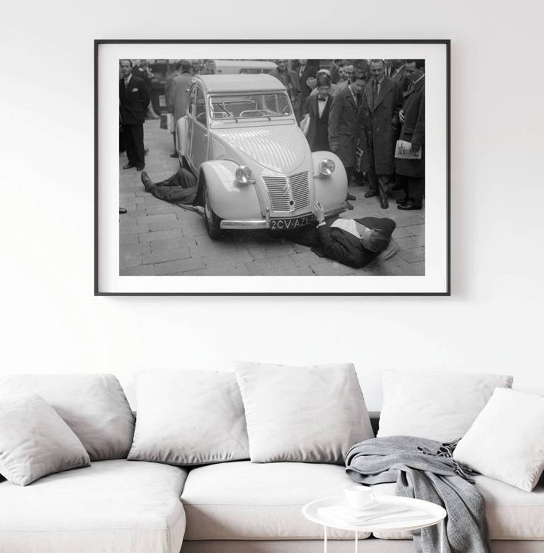 Photo Poster Citroën 2CV at a Show in 1958 Print on 260g/m2 Glossy ...