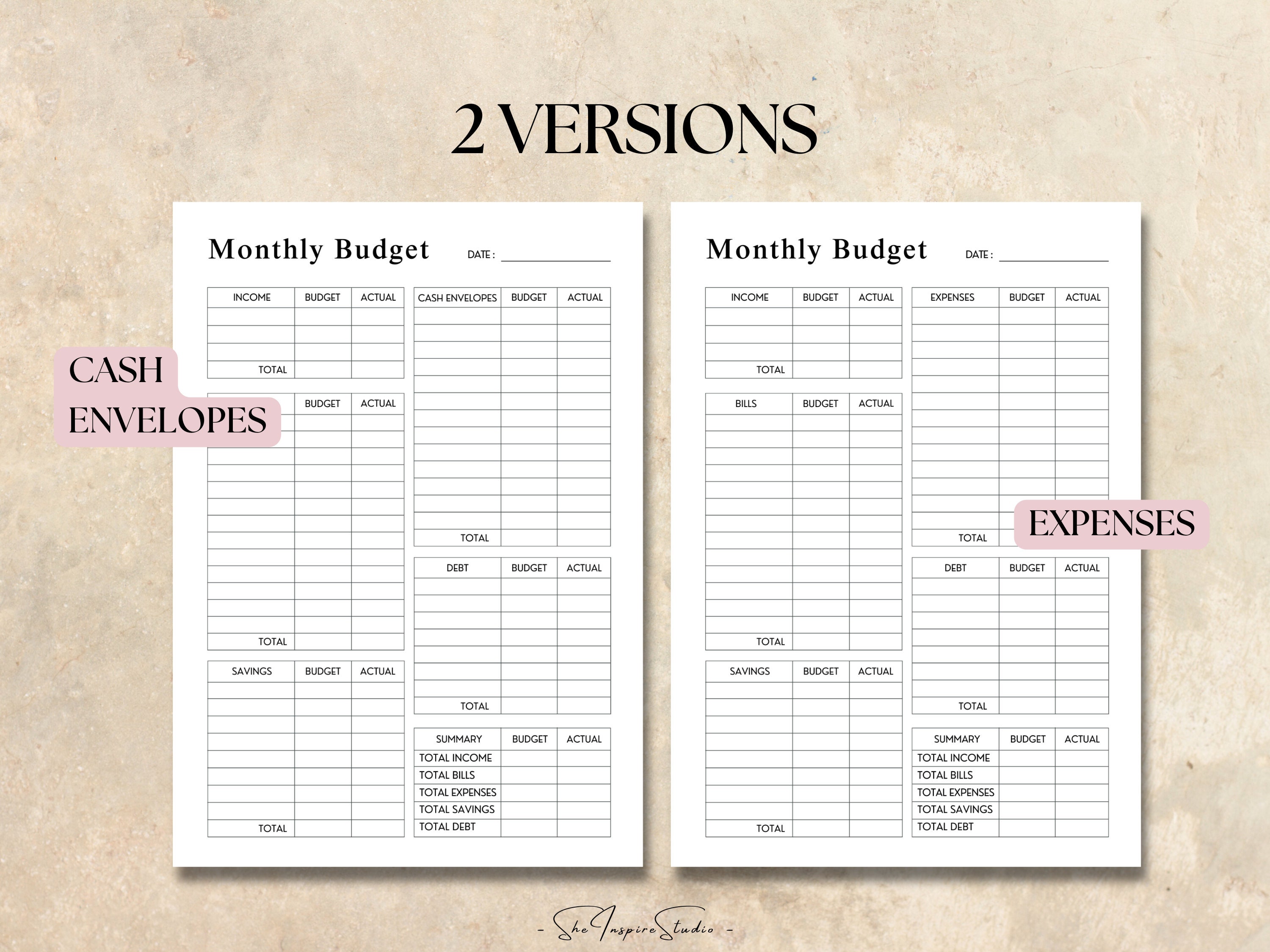 Monthly Budget Planner Printable, Classic Financial Journal, Monthly ...