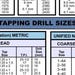 Conversion Chart, Drill Tap Sizes, Decimal Equivalent, Reverence, Chart ...