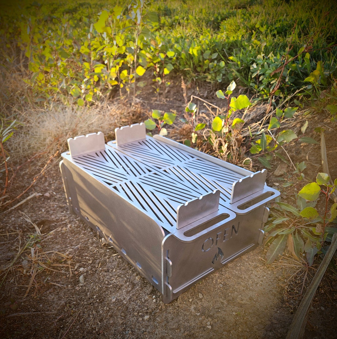 OFEN Mini Squared, Fire Pit, Fire Pit Collapsible BBQ Barbecue - Etsy