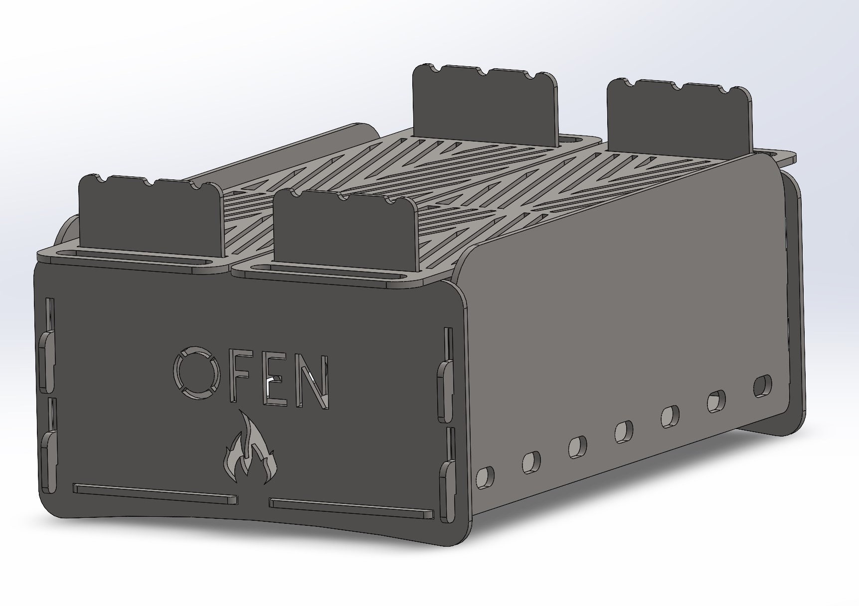 OFEN Mini Squared, Fire Pit, Fire Pit Collapsible BBQ Barbecue - Etsy