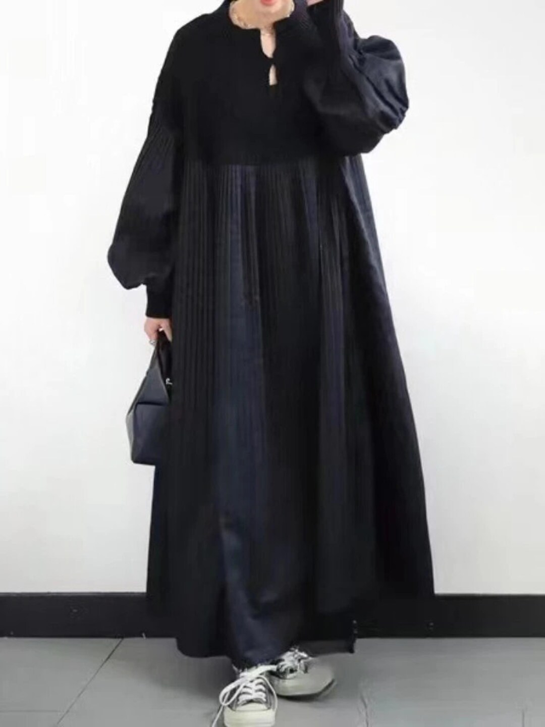 Vintage Patchwork Sweater Dress, Winter Fall Dress Corduroy Sweater ...