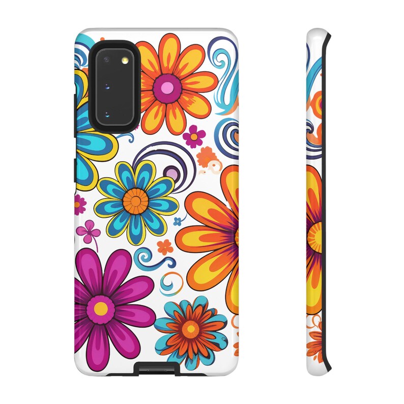 Flower Power Spiritual Design - Smart Phonetough Phone Cases - Iphone, Google Pixel, Samsung ...