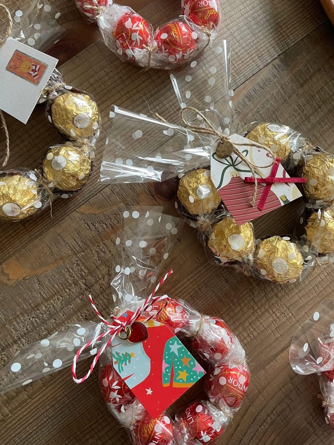 Christmas Chocolate Wreath – Lindt & Ferrero Adult Stocking Fillers - Etsy