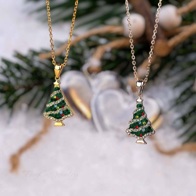 Christmas Necklace - Etsy