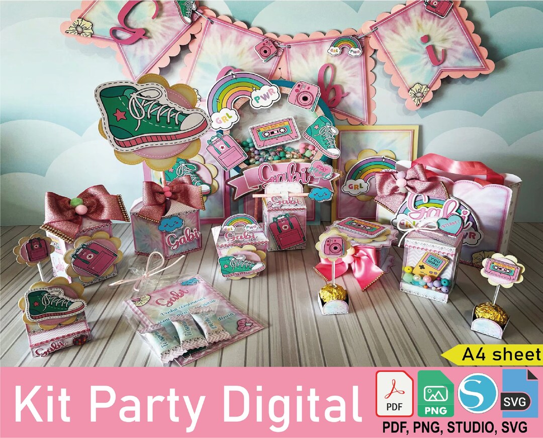 VSCO GIRL cod02 Party Favors Boxes Personalized, Birthday Decoration ...