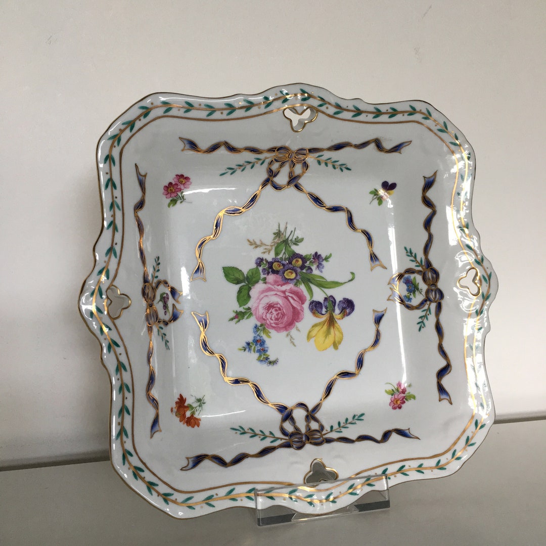 Fine BOTANICAL 'porcelaine Royale' Gold Gilded Dish - Etsy