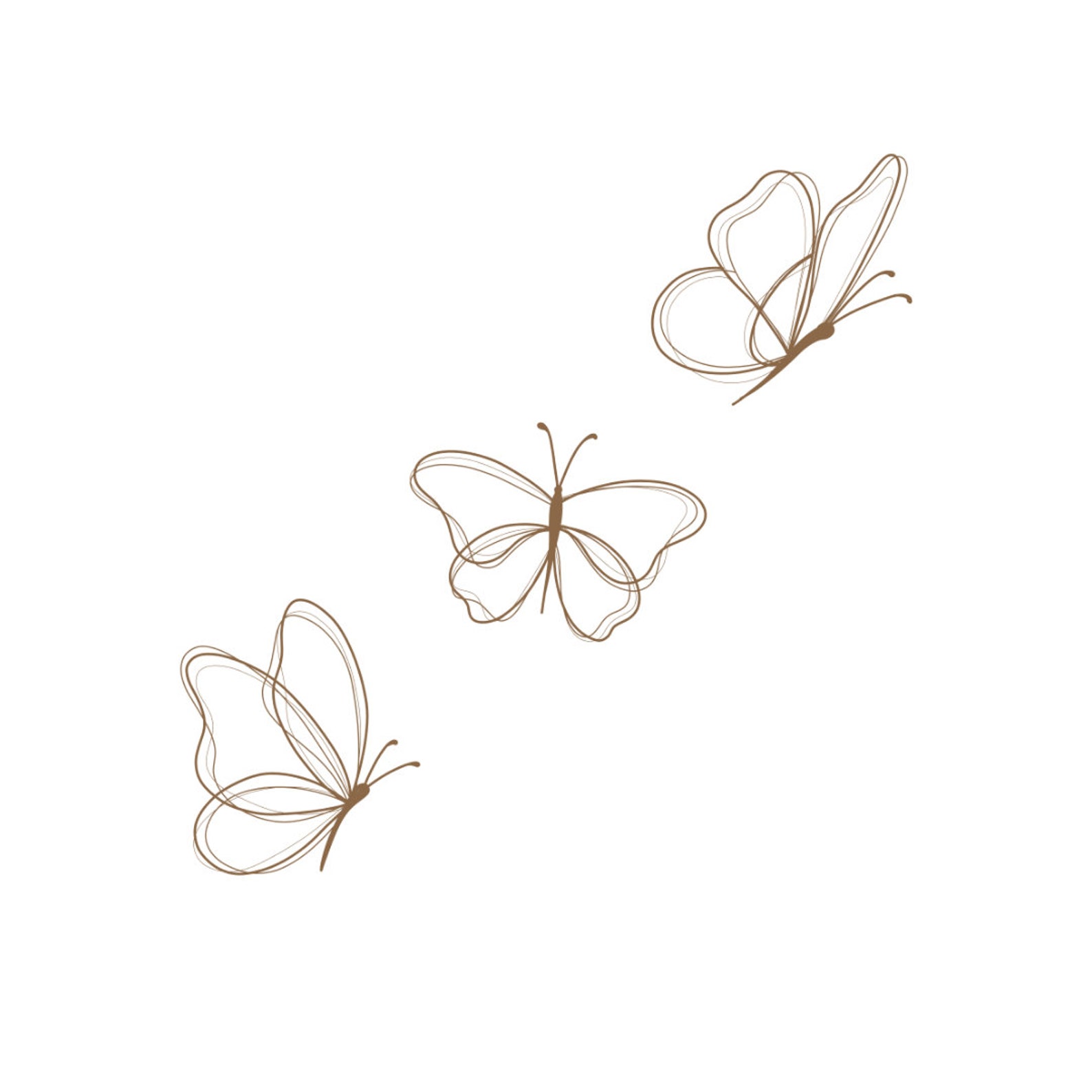 Simple Butterfly Template - Etsy