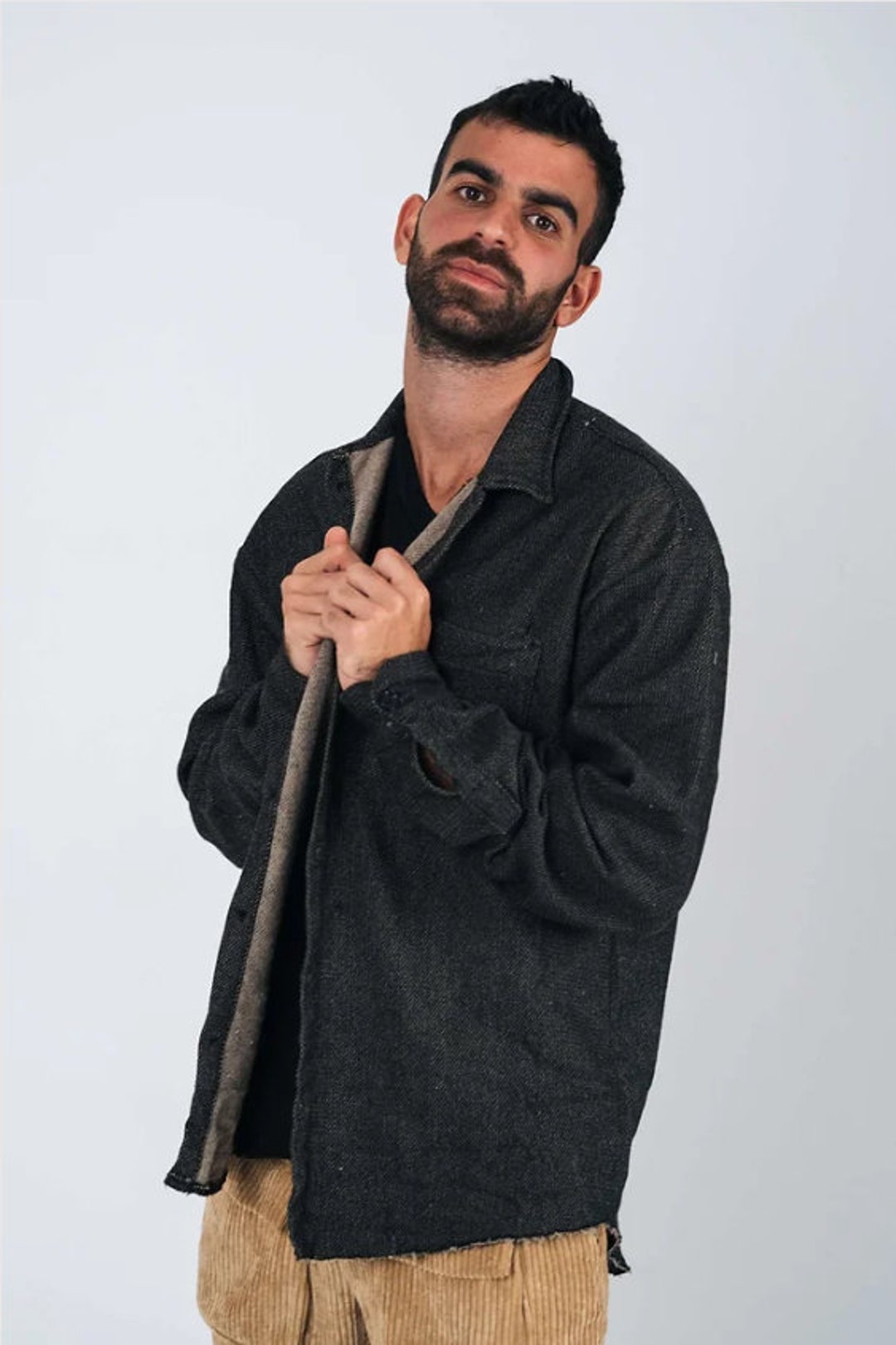 Men's Cotton Linen Jacket | Casual Linen Blazer | Classic Men Clothing ...