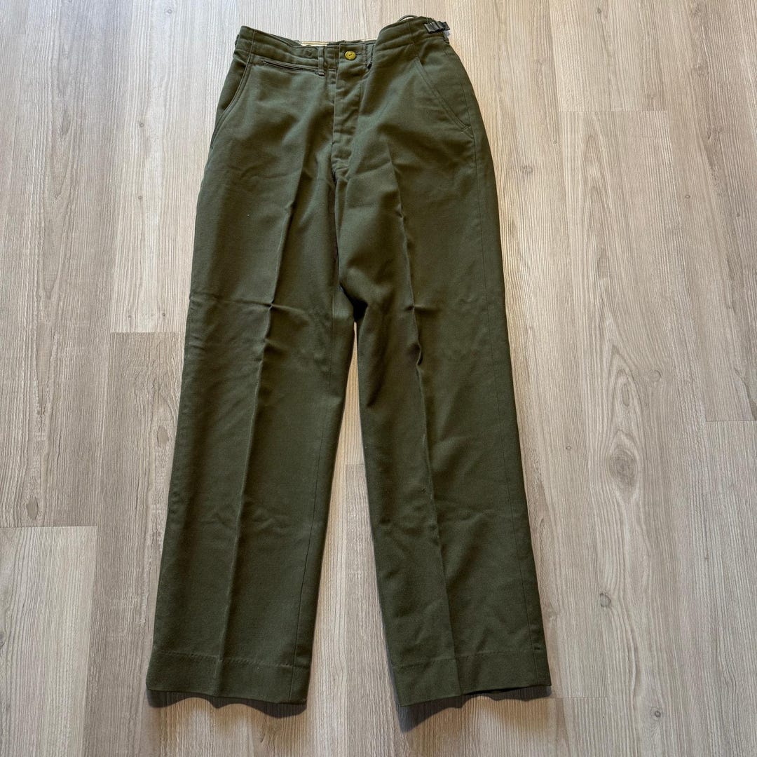 Vintage 1950's Military M-1951 Korean War Wool Field Trousers Pants Sz ...