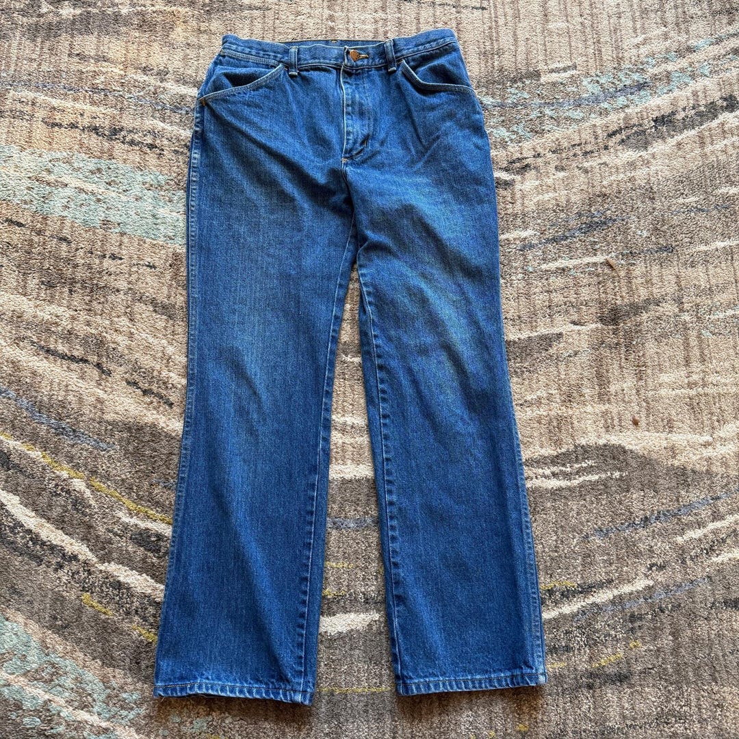 Men's Vintage 80's Wrangler Big Ben Denim Blue Western Work Jeans Sz 30 ...