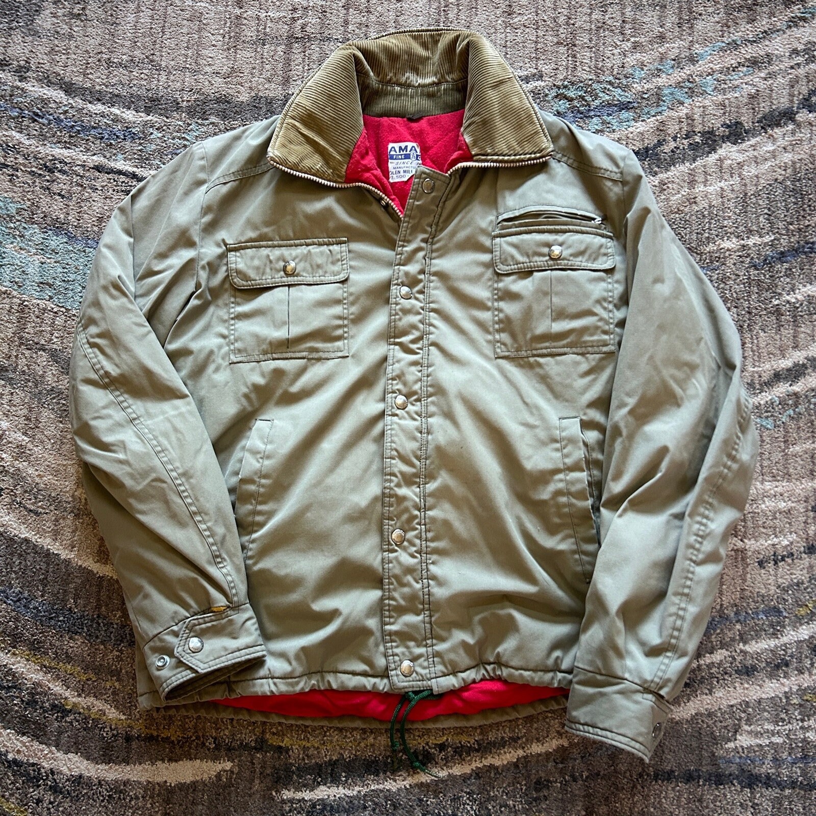 Mens Vintage 80s Field and Stream Quilted Lined Utility Sportsman ...