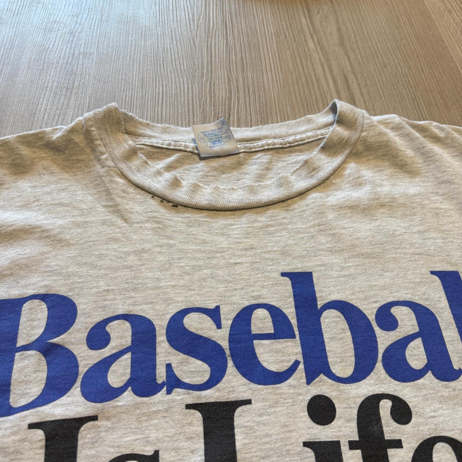 Men's Vintage 90's Big Ball Sports Baseball is Life Rest is Details ...