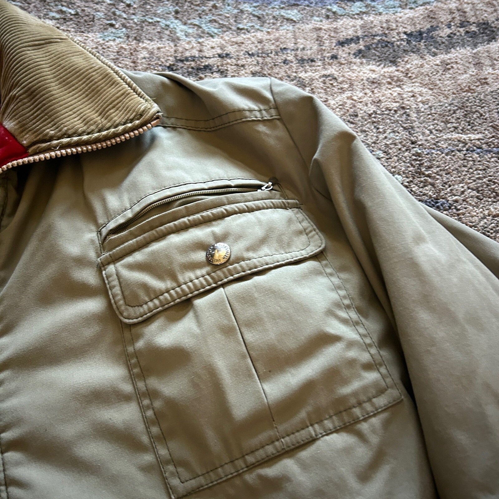 Mens Vintage 80s Field and Stream Quilted Lined Utility Sportsman ...