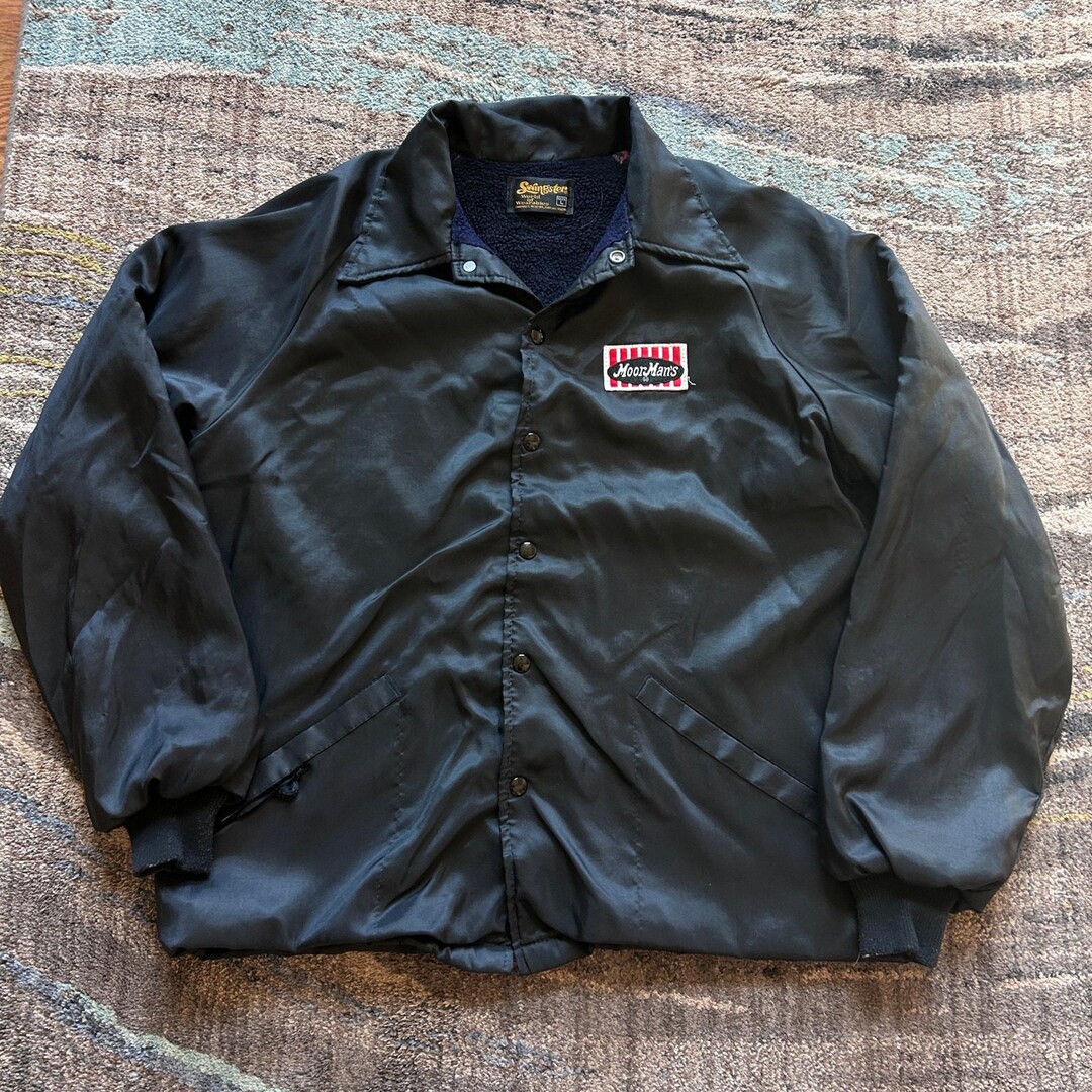 Vintage 80's Swingster Sherpa Lined Moor Man's Western Feed Work Jacket ...