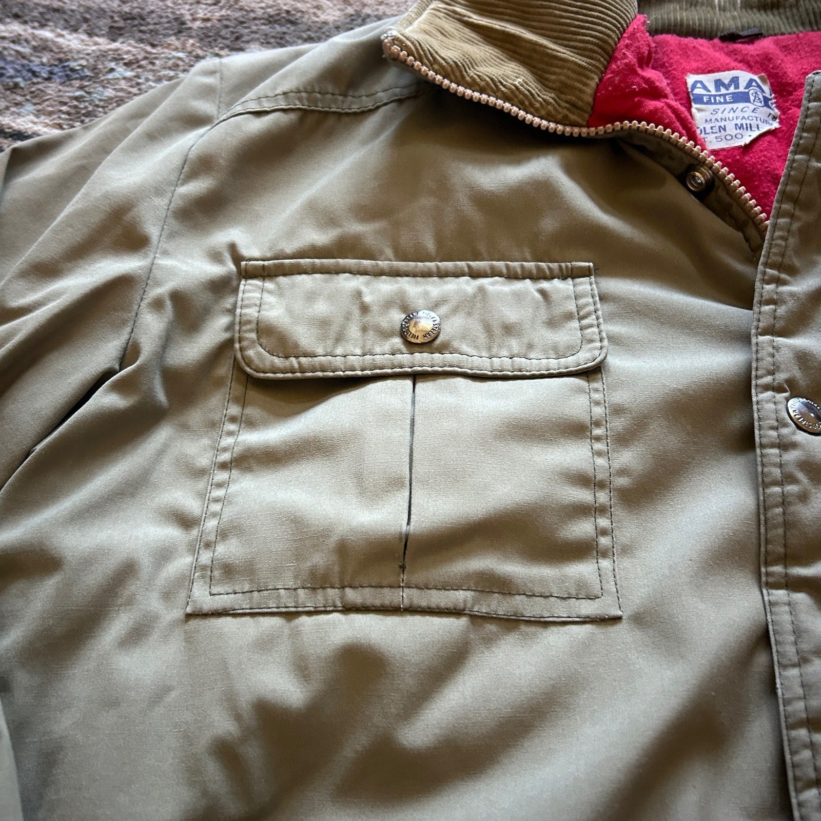 Mens Vintage 80s Field and Stream Quilted Lined Utility Sportsman ...