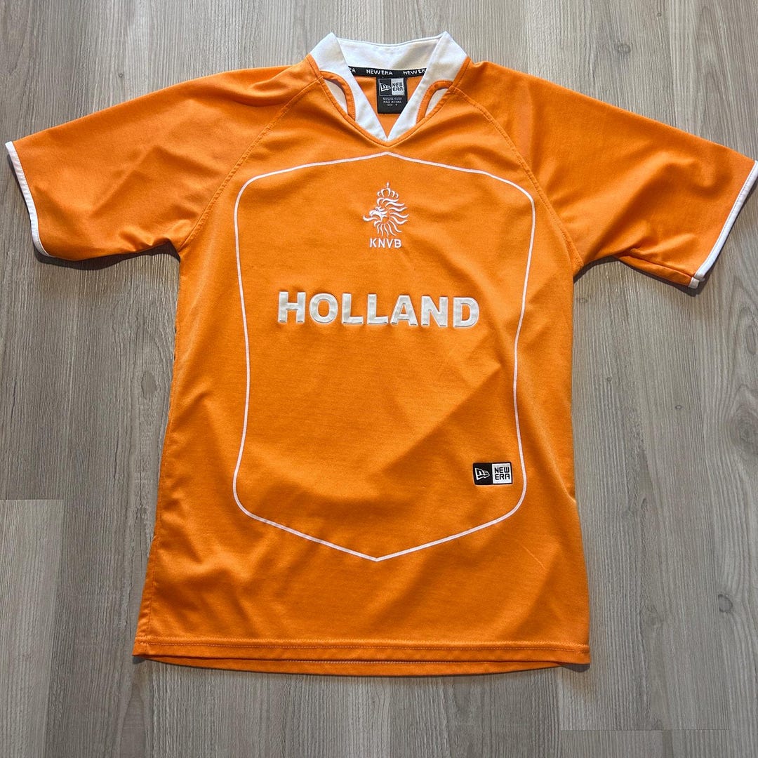 Men's Vintage 2000's New Era Holland KNVB Netherlands Orange Soccer Jersey Sz S - Etsy