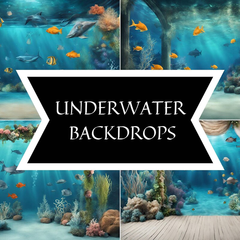 Underwater Backdrop - Etsy