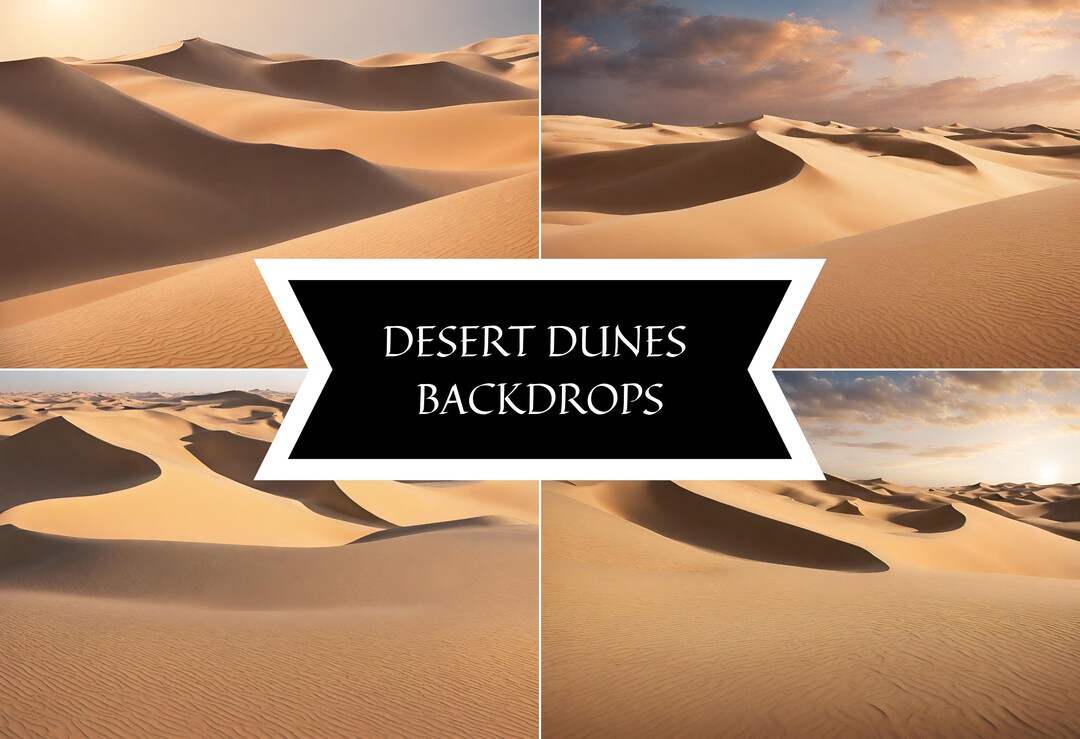 Mesmerizing Desert Dunes Digital Backdrop Bundle for Stunning ...