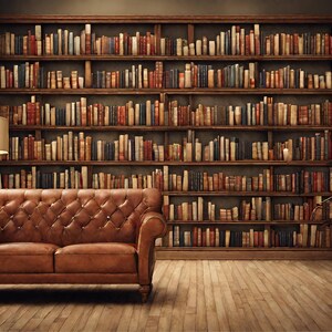 Digital Library Backdrop Bundle - Bookish Photography Backgrounds ...