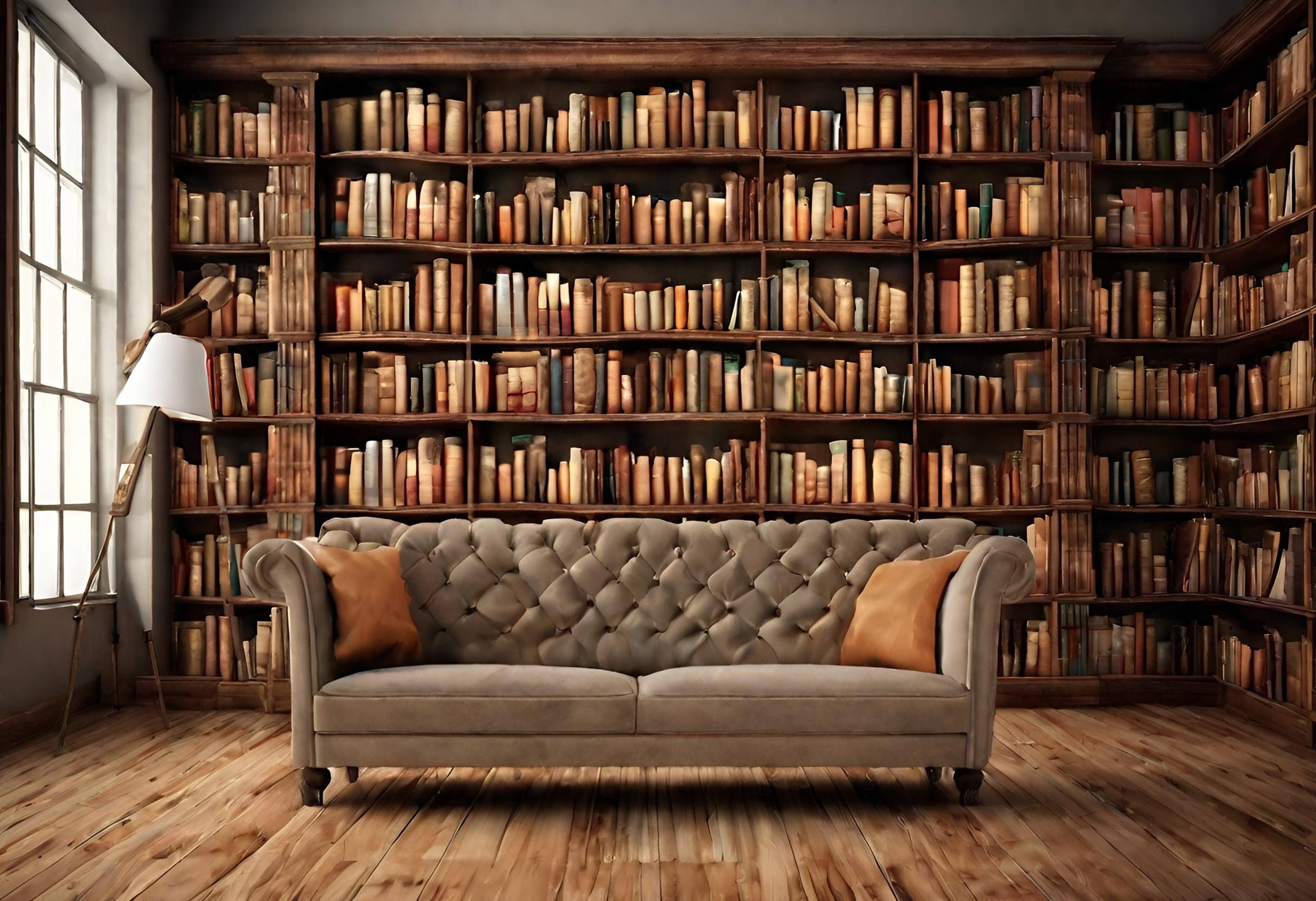 Digital Library Backdrop Bundle - Bookish Photography Backgrounds ...