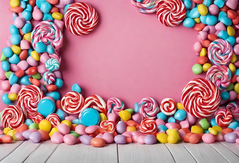 Candy Cane Wonderland Digital Backdrop Bundle - Festive Holiday ...