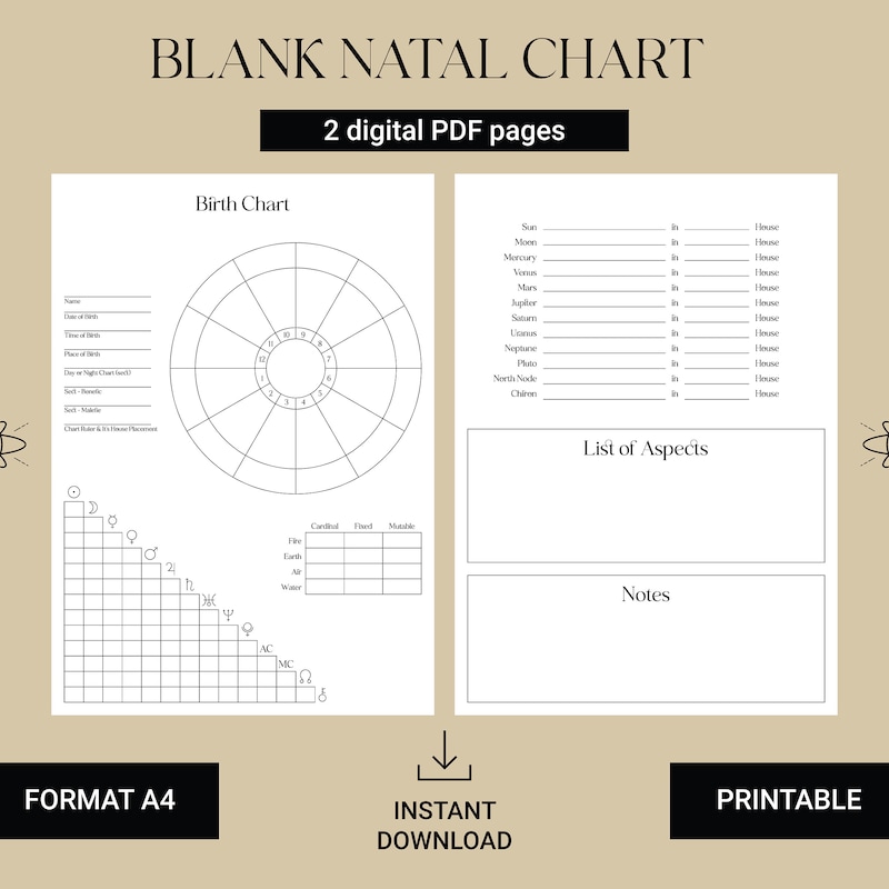 Printable Blank Planets - Etsy