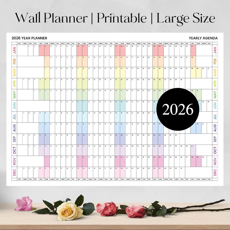 2026 Big Ass Calendar - Etsy